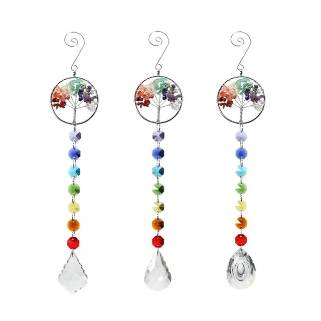 CR??ER DE BEAUX arcs-en-ciel avec d??cor suspendu cristal lumi??re naturelle pla EUR 9,66 ...