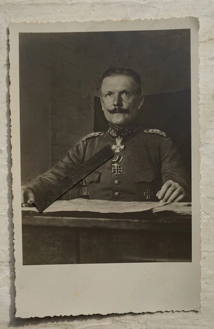 FOTO ALT WK2 Portrait General Reichswehr Halskreuz Ek Orden Schulter ...