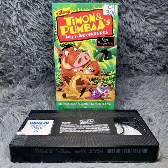 TIMON AND PUMBAA'S Wild Adventures: Quit Buggin Me VHS Tape 1996 ...