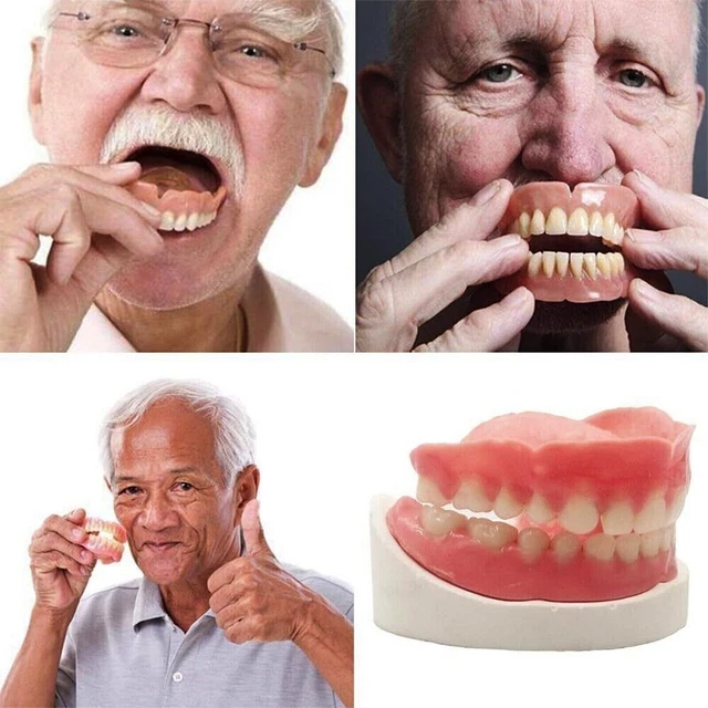 DIY FAKE TEETH Denture Kit Full Partial Repair Missing Teeth Home ...