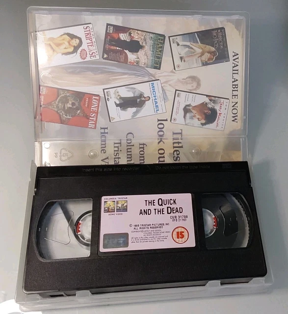 THE QUICK AND the Dead (VHS Tape, 1995) Sharon Stone, Gene Hackman FREE ...