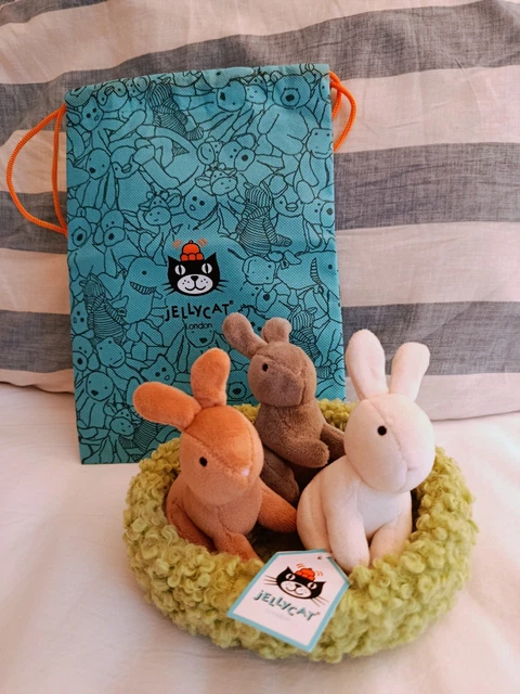 JELLYCAT WE ARE Nesting Bunnies plush toy BNWT Retired & Rare Genuine £ ...