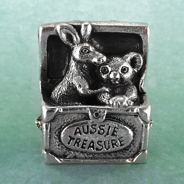 AUSSIE TREASURE KOALA Kangaroo Miniature Figurine Australian Made ...