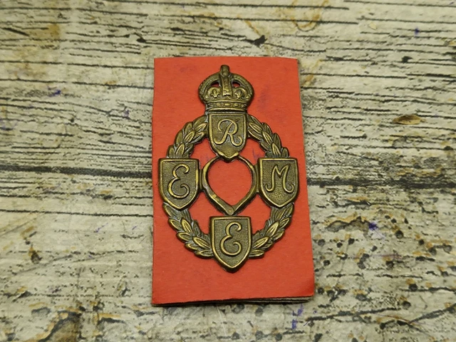 WW2 REME ROYAL Electrical & Mechanical Engineers Military Slider Cap ...