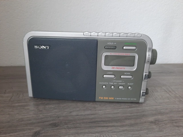 SONY FM-SW-MW 3 Band Radio ICF-M770S Vintage Transistorradio EUR 10,50 ...