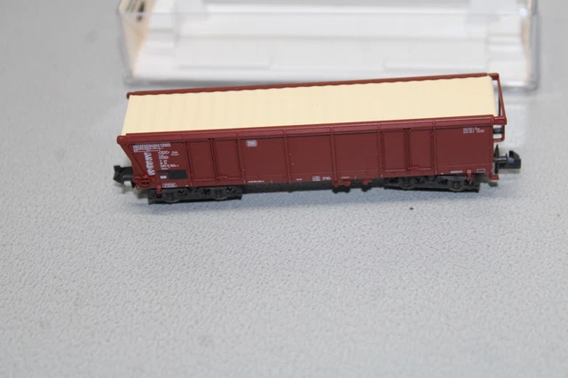 FLEISCHMANN 8280 K 4-Achser Hochbordwagen mit Rolldach Spur N OVP #T776 ...