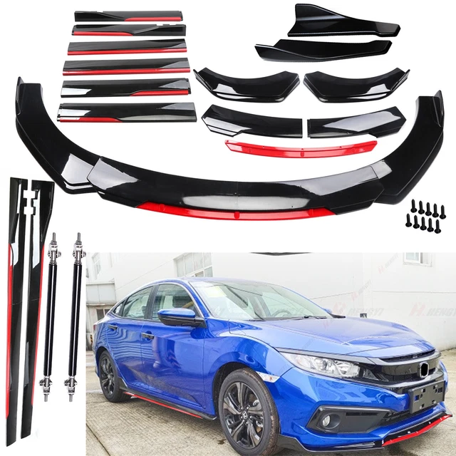 FRONT REAR BUMPER Spoiler Body Kit Splitter Side Skirt For Honda Civic ...