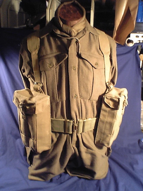 BRITISH ARMY WEBBING Set,Ww2 Style British Army Webbing,Re-Enactors Kit ...