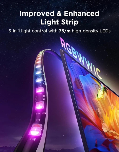 GOVEE TV BACKLIGHT 3 PRO - HDR TRIPLE CAMERA, 3.6m 5-IN-1 LED STRIP ...