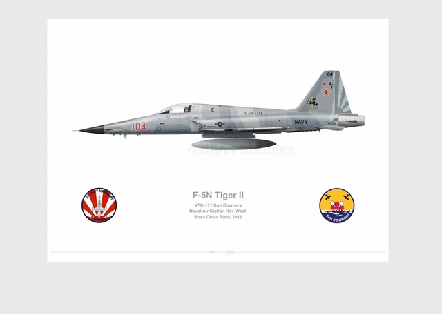 WARHEAD ILLUSTRATED SE F-5N Tiger II VFC -111 Sun Downers 104 Aircraft ...
