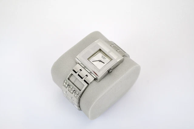 SWATCH IRONY LADY Square 2008 - YUS100G - Mirror Time - Nuovo - EUR 49 ...