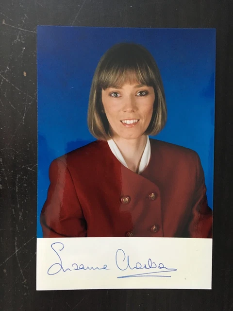 SUZANNE CHARLTON - Former Tv Weather Presenter - Excellent Signed Photo ...
