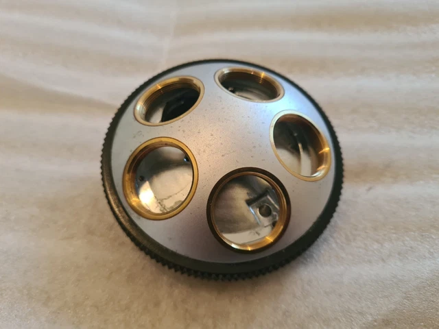 OLYMPUS MICROSCOPE QUINTUPLE 5 Objective Nosepiece Turret BH2 / BH-2 £ ...