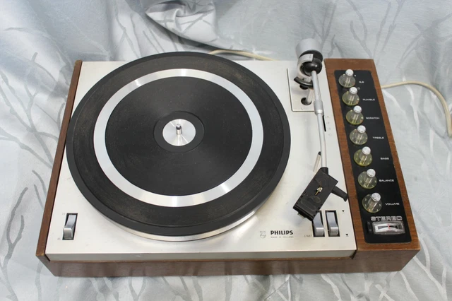 PHILIPS GF 808 Turntable System Amplifier Record Player 45 33 RPM ...