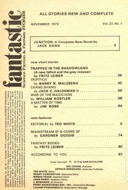 FANTASTIC VOL. 23 #1 GD/VG 3.0 1973 Low Grade £1.97 - PicClick UK