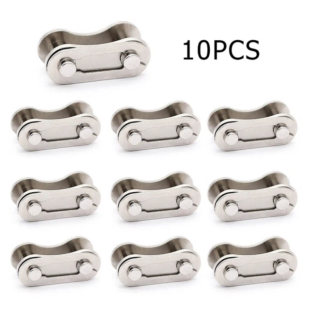 PACK DE 10 connecteurs de cha?ne de v lo en argent parfaits pour diff ...