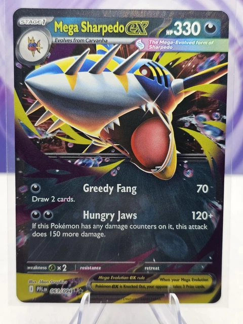 POKÉMON TCG - Mega Sharpedo Ex 061/094 Phantasmal Flames $3.42 ...