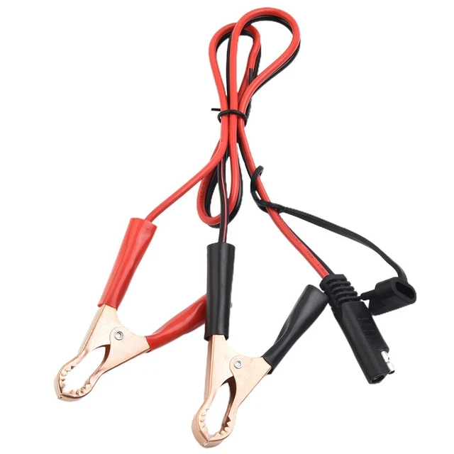BATTERY CHARGER PART 12V Pratical Quick Disconnect SAE Alligator Clips ...