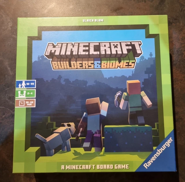 RAVENSBURGER MINECRAFT BUILDERS & Biomes Strategy Board Game Brand New ...