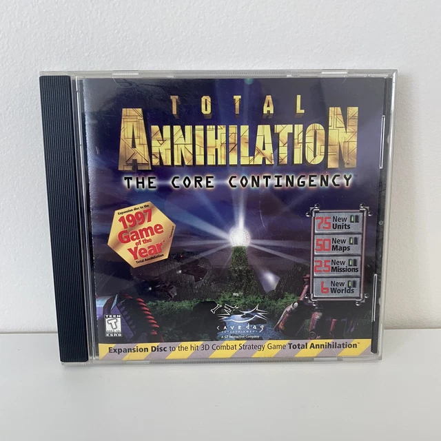 TOTAL ANNIHILATION THE Core Contingency Expansion Disc Windows 95 CD ...