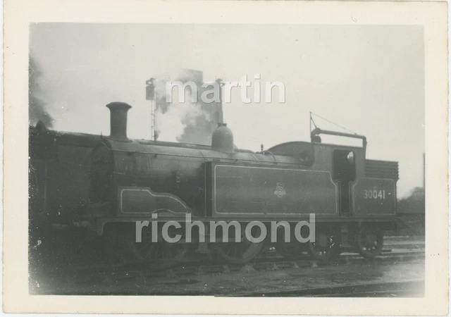 EXMOUTH JUNCTION M7 0-4-4T 30041 17.7.54 6 x 9 cm Negative & Photo ...