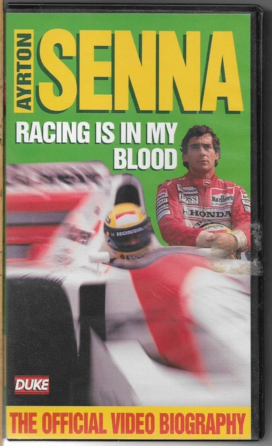 AYRTON SENNA (VHS,1993) Racing Is In My Blood 55Mins Official Bio Rare ...