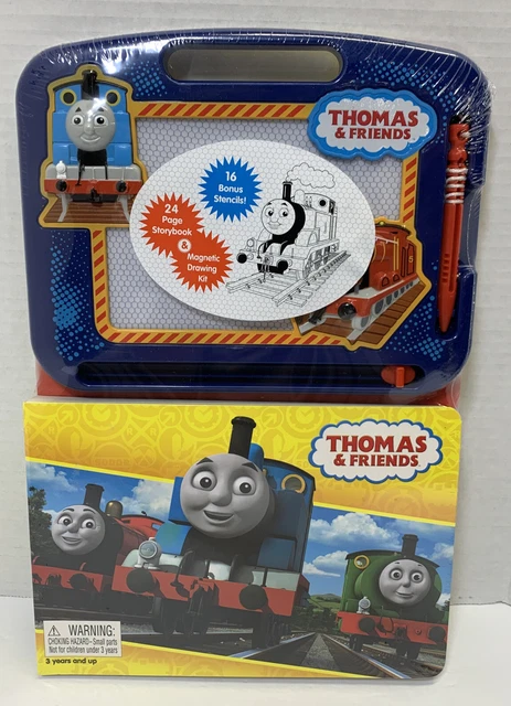 THOMAS THE TRAIN & Friends Magnetic Drawing Kit and Book 24 Page ...