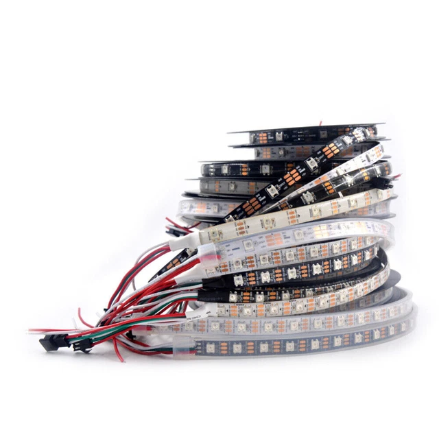 WS2812B LED STRIP,DIGITAL Individually Addressable Smart RGB Led IP30 ...