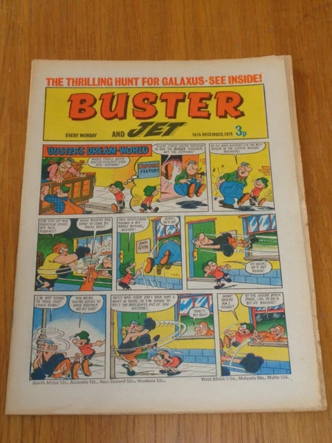 BUSTER AND JET 18Th December 1971 Fleetway British Weekly Comic* EUR 9 ...