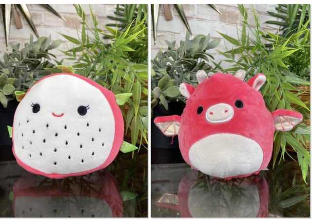 SQUISHMALLOWS FLIP-A-MALLOW PLUSH DELITA Dragonfruit & Baiden Dragon ...