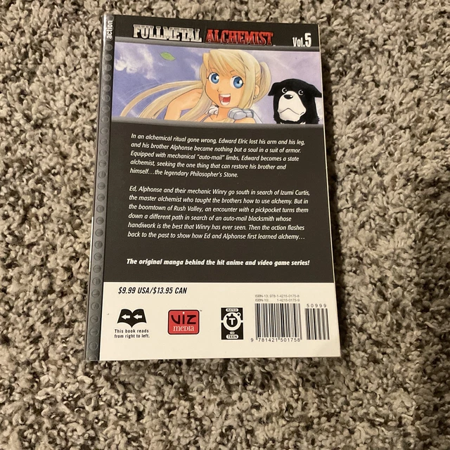 FULLMETAL ALCHEMIST, VOLUME 5 manga anglais Hiromu Arakawa Viz ...