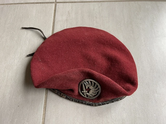 BÉRET ROUGE PARACHUTISTE TAP Indochine, Algérie EUR 25,00 - PicClick FR