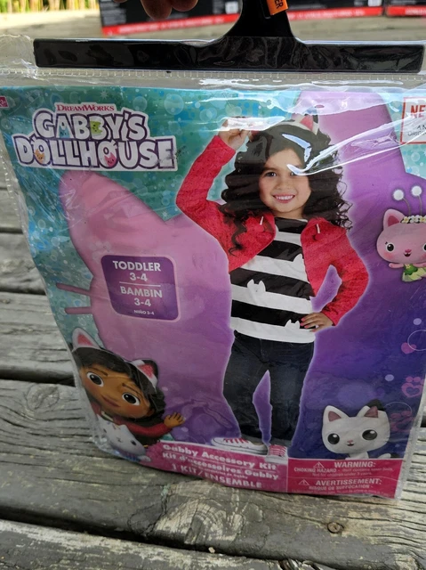 NEW DREAMWORKS GABBY'S Dollhouse Toddler 3-4 Halloween Costume ...