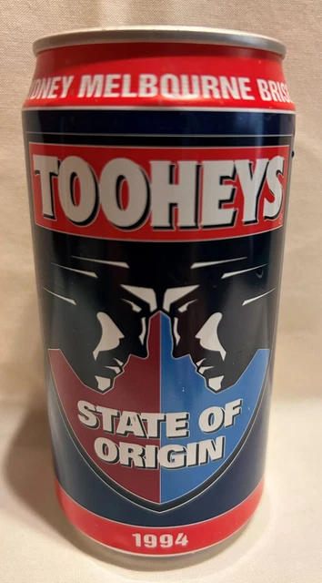 COLLECTIBLE TOOHEYS BLUE LABEL STATE OF ORIGIN 1994 375mL BEER CAN $12. ...