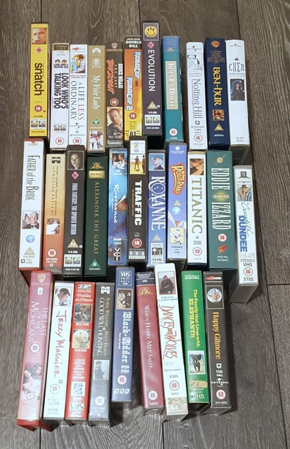 31 X VINTAGE RETRO VHS- TAPES VIDEOS VARIOUS GENRE READ DESCRIPTION £89 ...