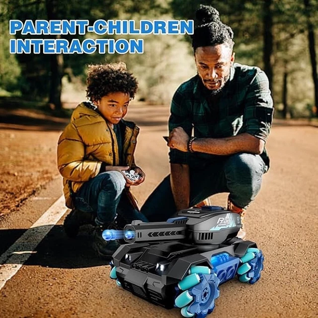 RC TANK CAR Toy with Remote Control, Gesture Sensing, and Light Music ...