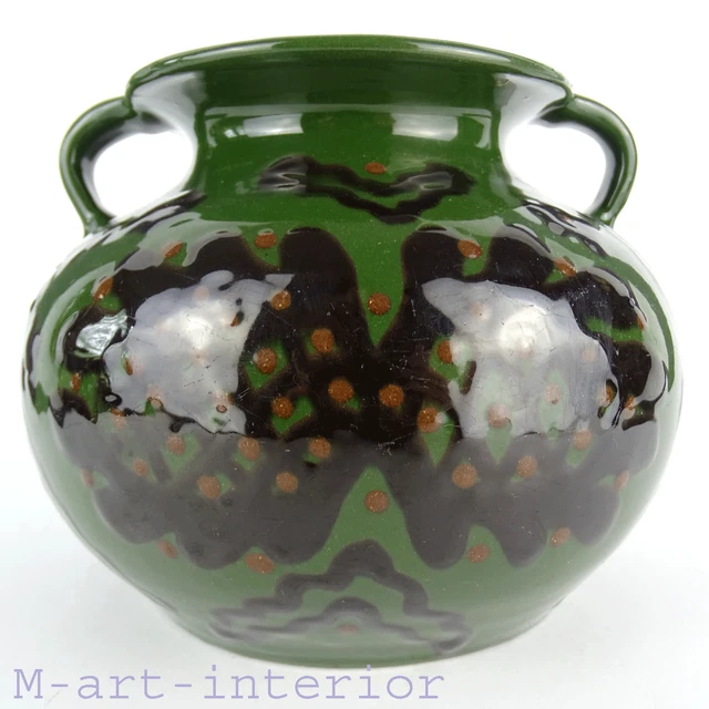 VASE ART NOUVEAU Alfred Kusche, style Max Laeuger, majolique de ...