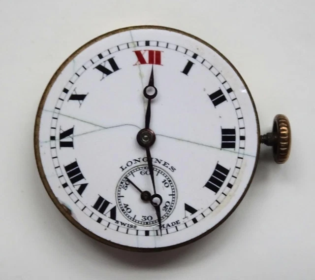 VINTAGE LONGINES 10.42 Hand Wind Watch Movement (Fully Working) c1937 £ ...