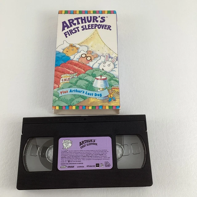 ARTHUR'S FIRST SLEEPOVER VHS Tape Bonus Arthurs Lost Dog Vintage 1998 ...