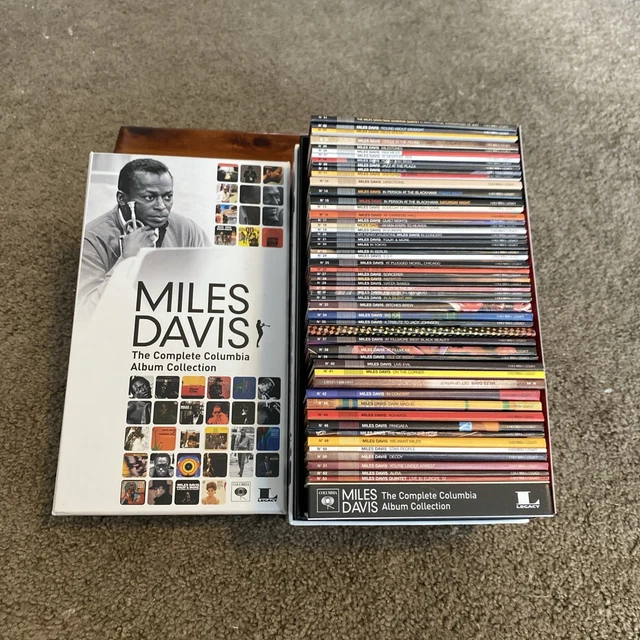 MILES DAVIS COMPLETE Columbia Album Collection 70 CD + DVD Box Set Open ...