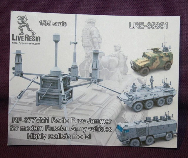 RUSSIAN RP-377VM1 RADIO Fuze Jammer 1/35 scale resin kit. £12.50 ... RUSSIAN RP-377VM1 RADIO Fuze Jammer 1/35 scale resin kit. £12.50 ...