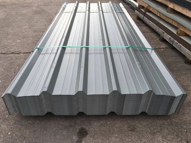 BOX PROFILE STEEL Roofing Sheets Merlin Grey PVC Coated Metal Roof ...