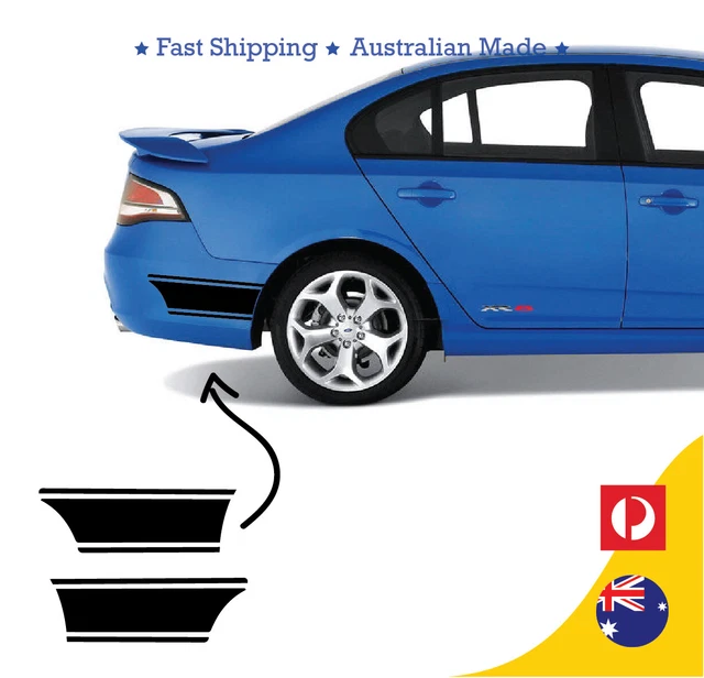 FORD FALCON REAR Bumper 2x piece back side sticker decal SUIT FG XR6 ...
