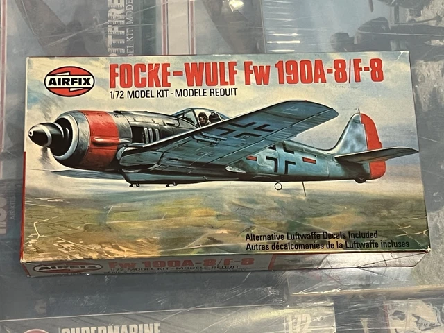 FOCKE-WULF FW 190A-8/F-8 9 02063 Model Kit Airfix 1/72 Series 2 (2) £8. ...