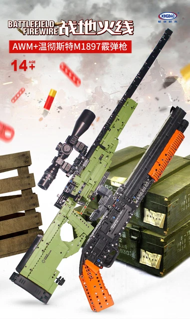 Building Blocks Moc Super Magnum Gun Military Set T Toys 24002 £7814 Picclick Uk