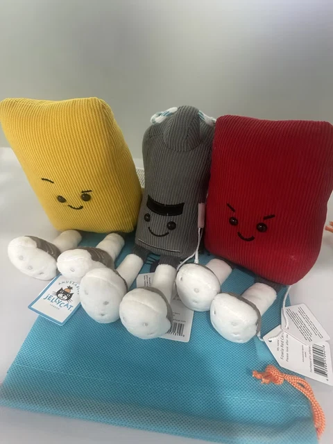 JELLYCAT AMUSEABLES SPORTS Squad Set | Walston/Fowla/Warni/Football | 4 ...