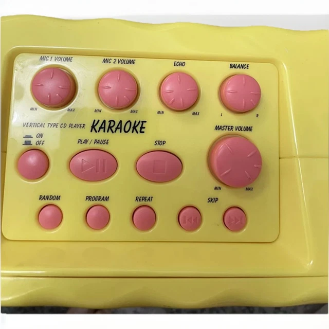 SPONGE BOB SQUARE Pants CD Player and Karaoke Machine 2003 - Vintage. £ ...