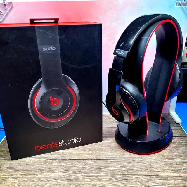 BEATS STUDIO 2.0 by Dr. Dre Over Ear Headphones Black And Red Case And ...