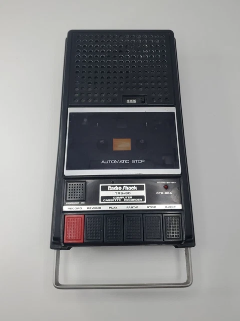 RADIO SHACK/REALISTIC TRS-80 Computer Cassette Tape Recorder CTR-80A 26 ...