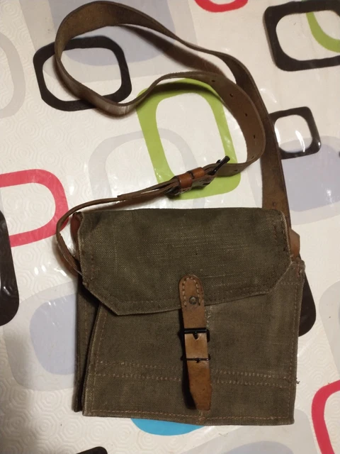 WW2 FRENCH ARMY Webbing Ammo Satchel FM 24/29 Magazine Mussete Bag 50s ...